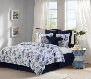 C&F HOME Seahorse Sands Quilt Bedding Collection - Blue