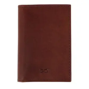 Trafalgar Tennyson Bi-fold Id Window Leather Card Case - Brown