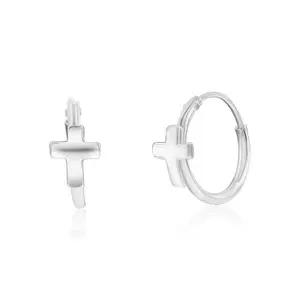 DONATELLO GIAN Sterling Cross Necklace And Earrings Set