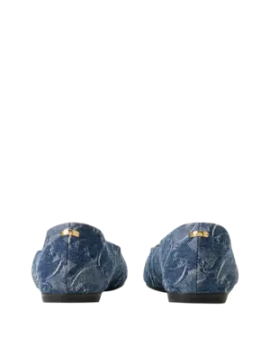 LANVIN Lunar Year Denim Ballerinas