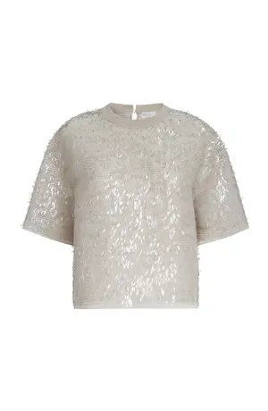 Brunello Cucinelli Embroidered T-shirt