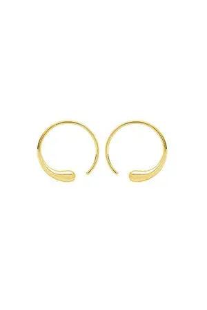 LUCY QUARTERMAINE Luna Hoop Earrings - Gold Vermeil