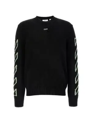 Off-white Ribbed Knitwear For Men