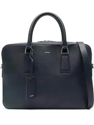 Sandro Leather Laptop Bag - Blue