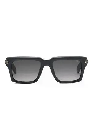Philipp Plein Silver Tone Eyewear For Men