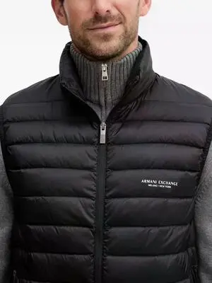 Armani Exchange Zip-fastening Quilted Gilet