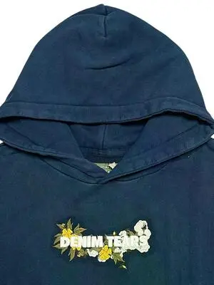 DENIM TEARS Embroidered Floral Logo Hoodie