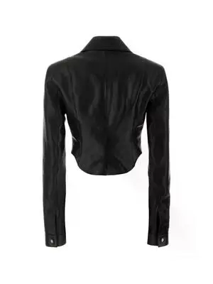 Magda Butrym Collared Leather Jacket