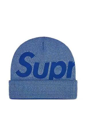 Supreme Logo-detail Beanie - Blue