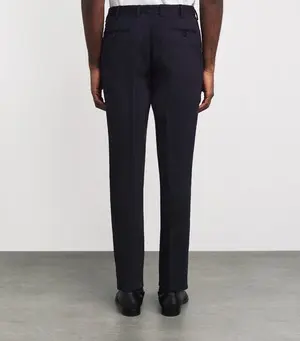 Brioni Cotton-blend Pienza Straight Trousers