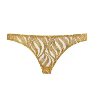 COCO DE MER Celeste Brazilian Briefs - Gold