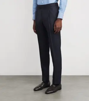 Brioni Wool Pleated Melbourne Trousers
