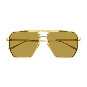 Bottega Veneta Linea Minimalist Sunglasses - Gold