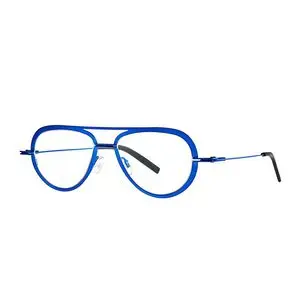 THEO EYEWEAR Aviator Titanium Frame - Blue
