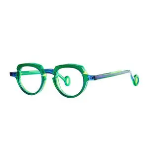 THEO EYEWEAR Hexagonal Optical Frame - Green