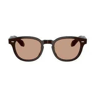 Oliver Spencer Square Frame Eyeglasses - Brown