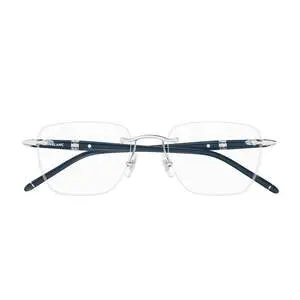 Montblanc Rectangular Frame Glasses - Silver