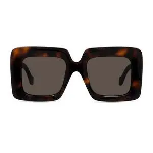 Loewe Oversized Square Frame Sunglasses - Havana