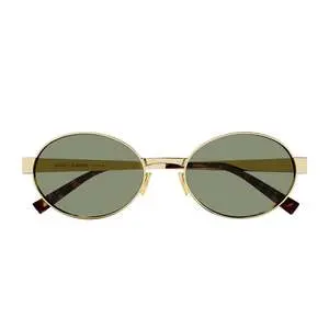 Saint Laurent Sl 692 Linea Sl Logo Sunglasses - Gold
