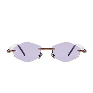KUBORAUM Rimless Sunglasses - Rose Gold