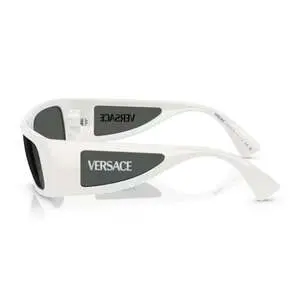 Versace Rectangle Sunglasses With Lens Logo