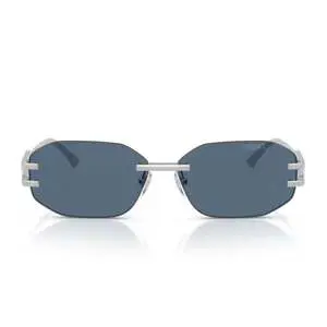 Versace 0 Ve2274 Damier Plaque Sunglasses - Silver