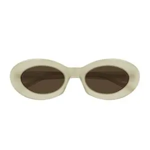 Saint Laurent Sl 594 Linea Sl Logo Sunglasses - Ivory