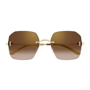 CARTIER C De Sunglasses - Gold