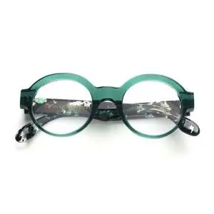 EMMANUELLE KHANH Round Frame Optical Glasses - Green