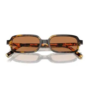 Miu Miu Rectangle Sunglasses - Havana