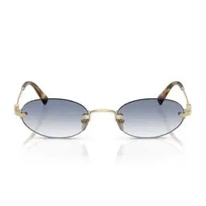 Miu Miu 0mu A54s Logo Sunglasses - Gold