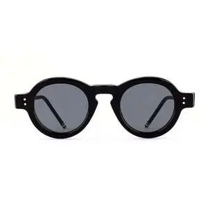Thom Browne Round Frame Sunglasses - Black