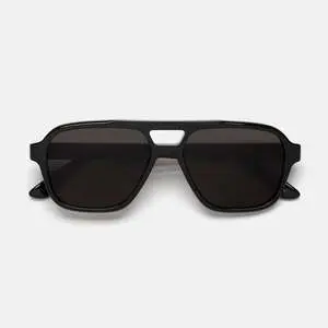 RETROSUPERFUTURE Acetate Frame Sunglasses - Black