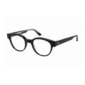 MASUNAGA Full Rim Acetate Eyeglasses - Black