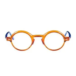 MATTTEW Round Frame In Dark Acetate - Orange