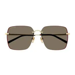 Gucci Linea Institutional Logo Gg1955sa Sunglasses - Gold