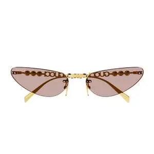 Gucci Linea Name Of Brand Gg1920s Sunglasses - Gold
