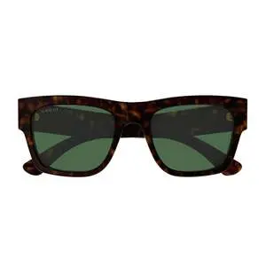 Gucci Havana Square Frame Sunglasses - Brown
