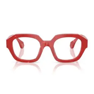 ALAIN MIKLI Square Frame Eyeglasses - Red