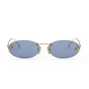 Fendi First Crystal Sunglasses - Gold