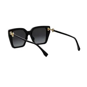 Fendi Ff Diamonds Square Sunglasses - Black