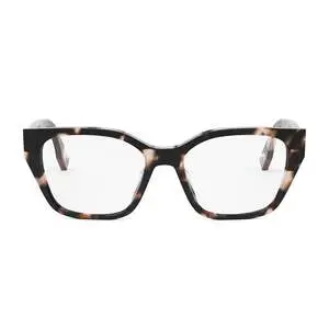 Fendi Geometric Eyeglasses - Havana