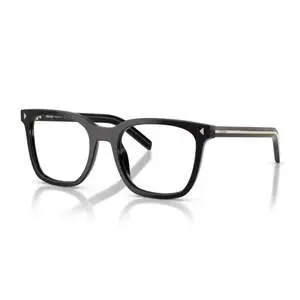 Prada Full Rim Square Eyeglasses - Black