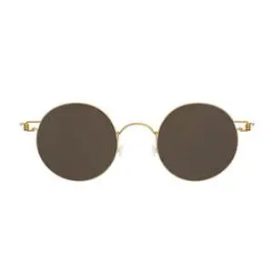 LINDBERG Sun Titanium Rim Sunglasses - Gold