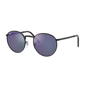 RAY BAN Round Frame Sunglasses - Black