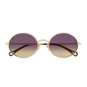 Chloé Round Sunglasses - Gold