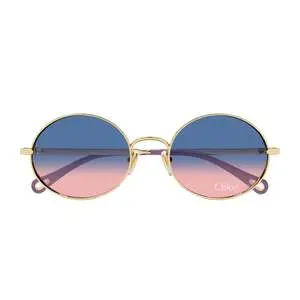 Chloé Oval Sunglasses - Gold