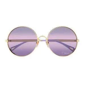 Chloé Round Frame Sunglasses - Gold