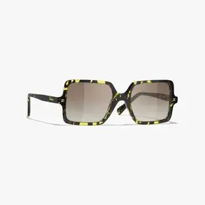Chanel Square Sunglasses - Tortoise