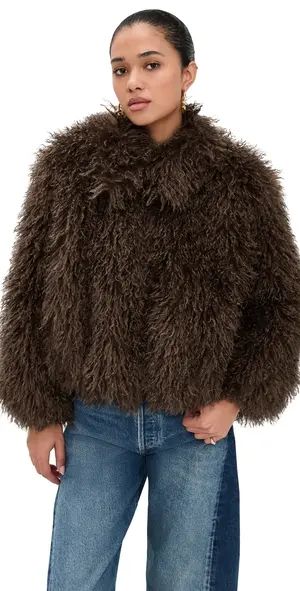 Astr The Label Kamrath Faux Fur Jacket